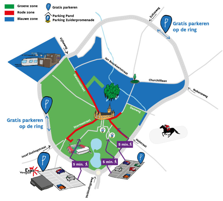 Bereikbaarheid - Winkelen in Waregem